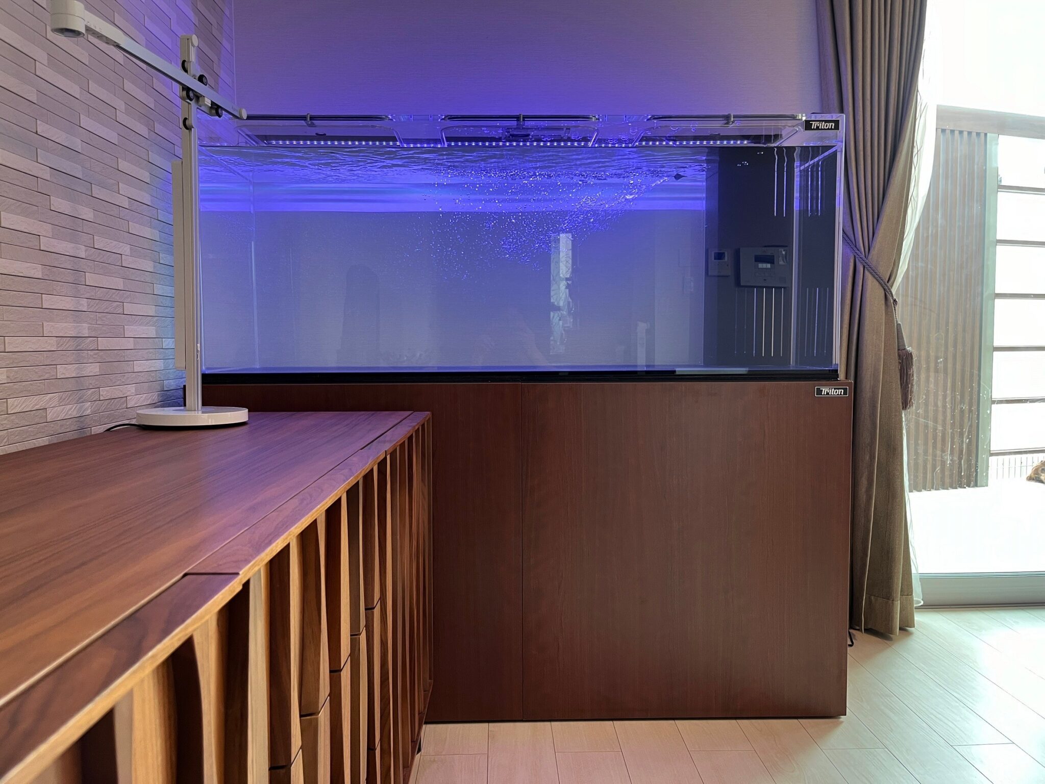 大阪府豊中市 T様邸 W1500/D600/H600 13/10t | オーダー水槽「トリトン水槽」